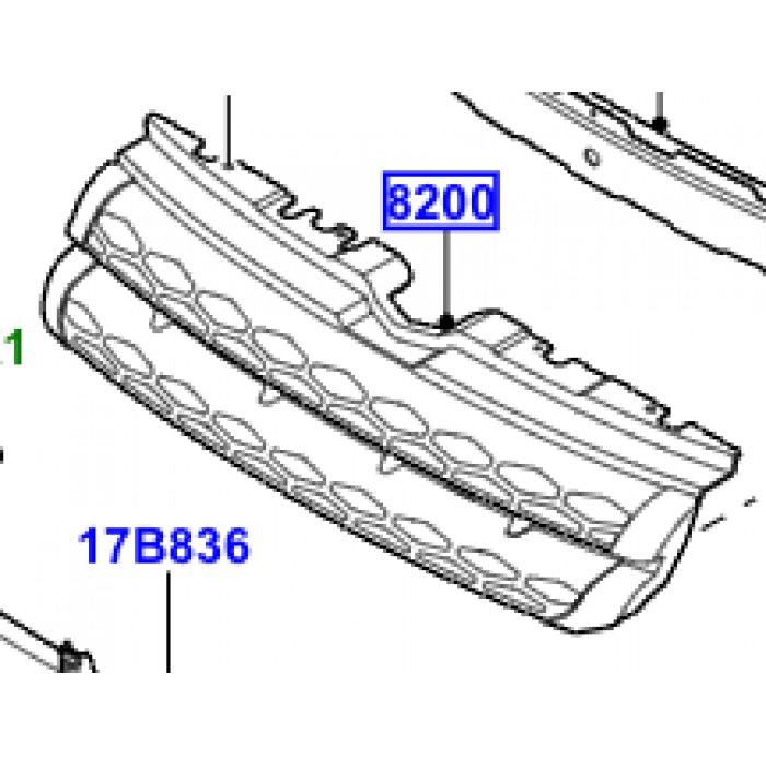 LR074252 | Griglia Radiatore | Landroverparts.it