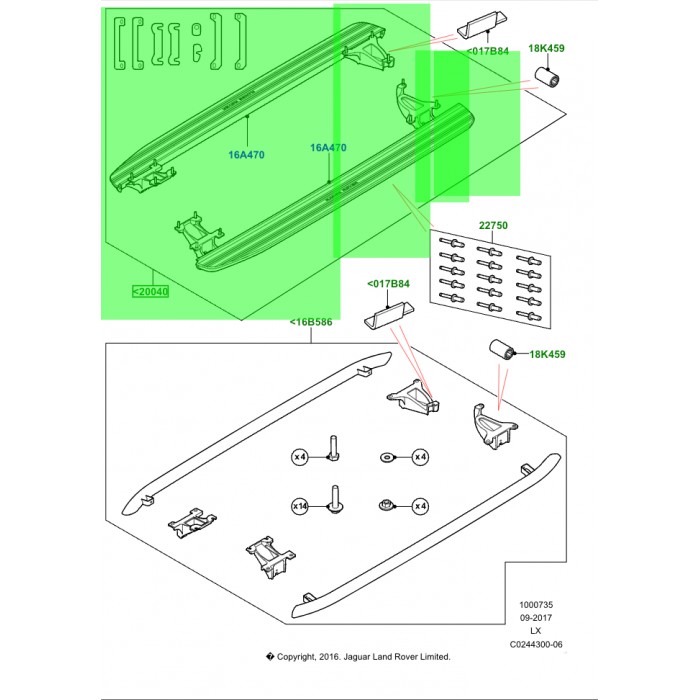 VPLGP0226 | Kit pedane laterali | Range Rover Sport 2 - Range Rover ...