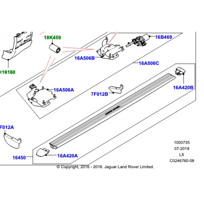 VPLGP0317 | Pedane Laterali - Lato del corpo DESTRO | Landroverparts.it